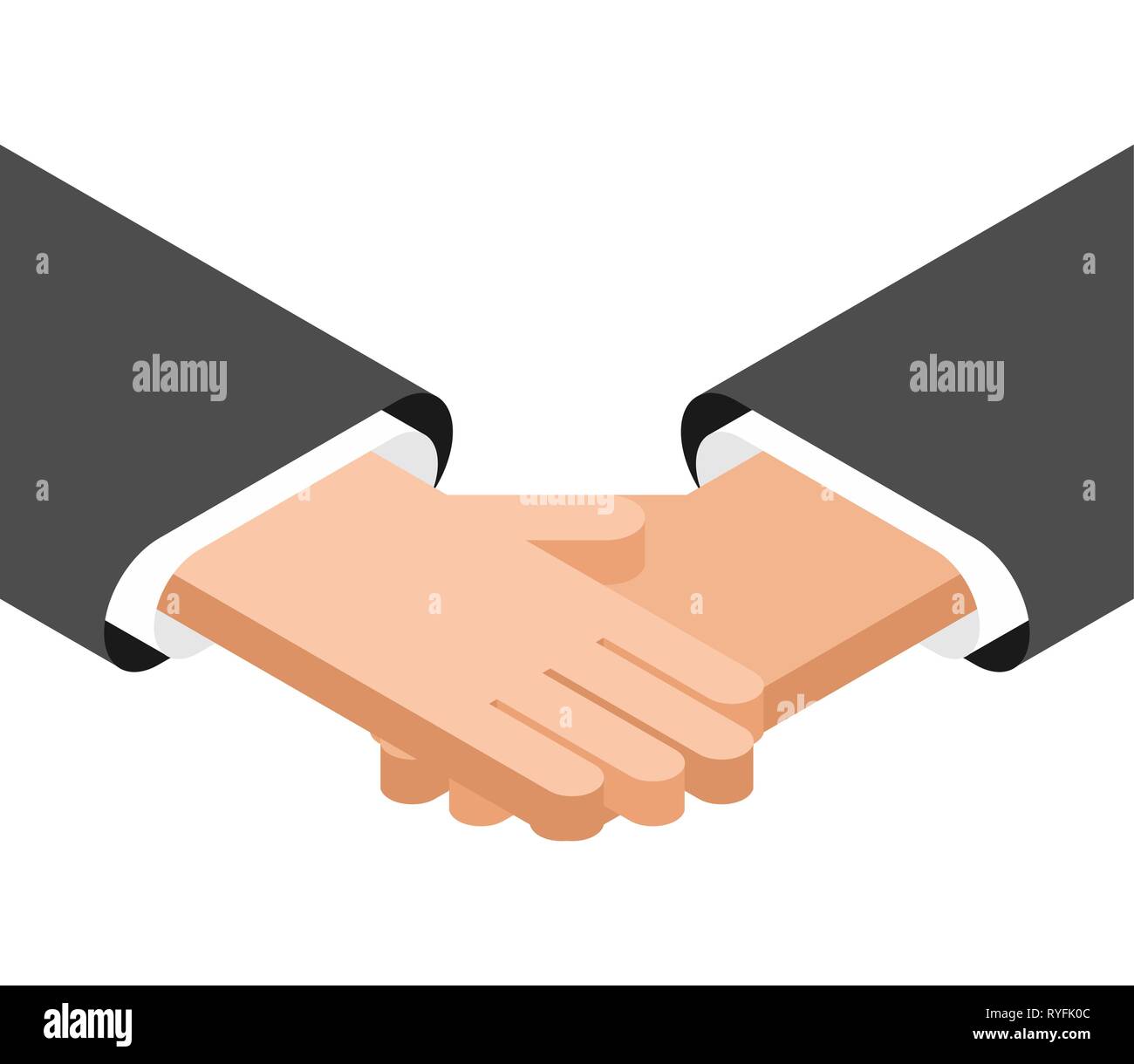 Partnership business agreement Handshake. Conclusion of agreement. Mutually beneficial ...