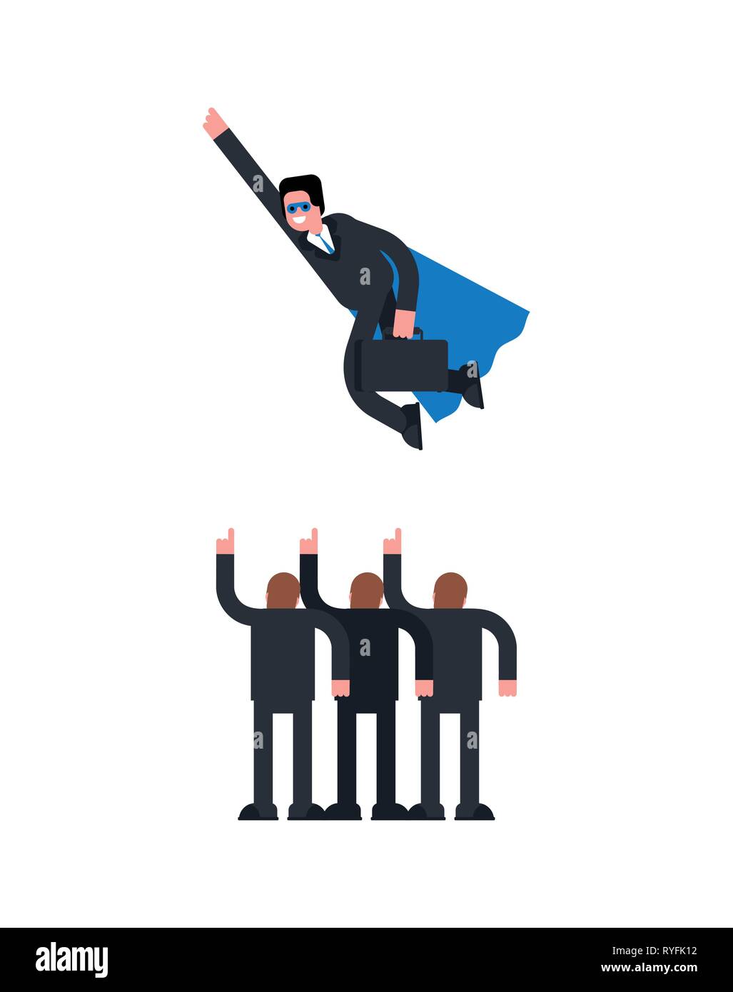 Superpowers illustration Cut Out Stock Images & Pictures - Alamy