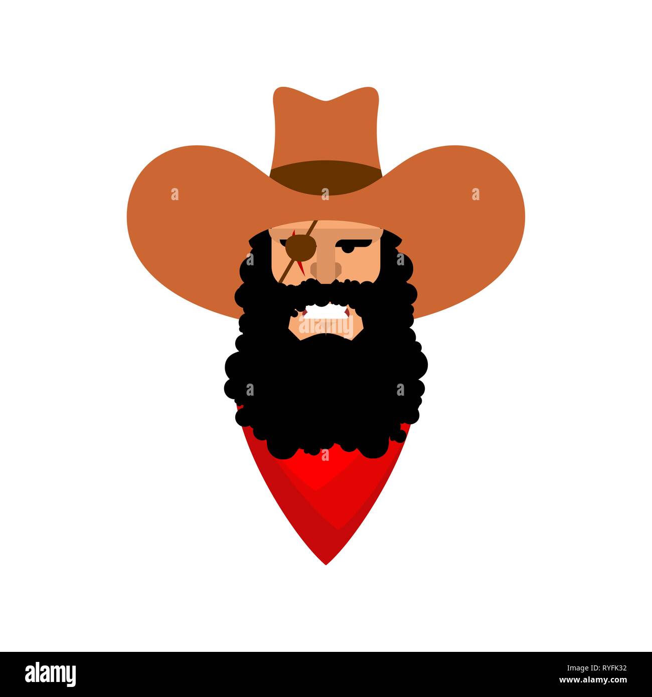 Older cowboy Stock Vector Images - Alamy