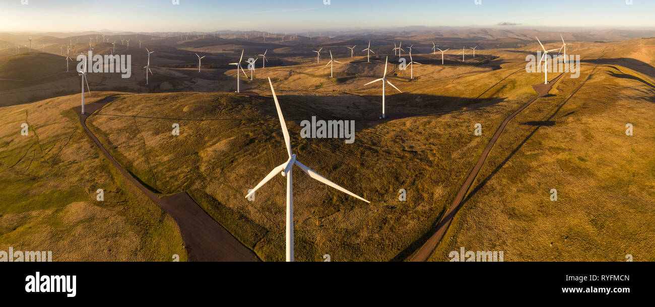 Onshore wind farm aerial hi-res stock photography and images - Alamy