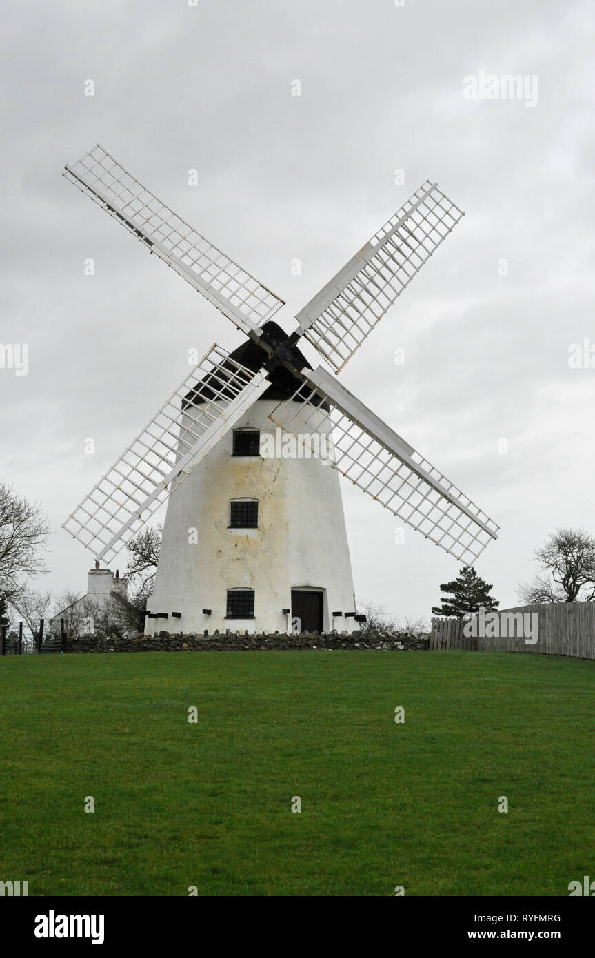 The restored and working Melin Llynnon Windmill near Llanddeusant on ...