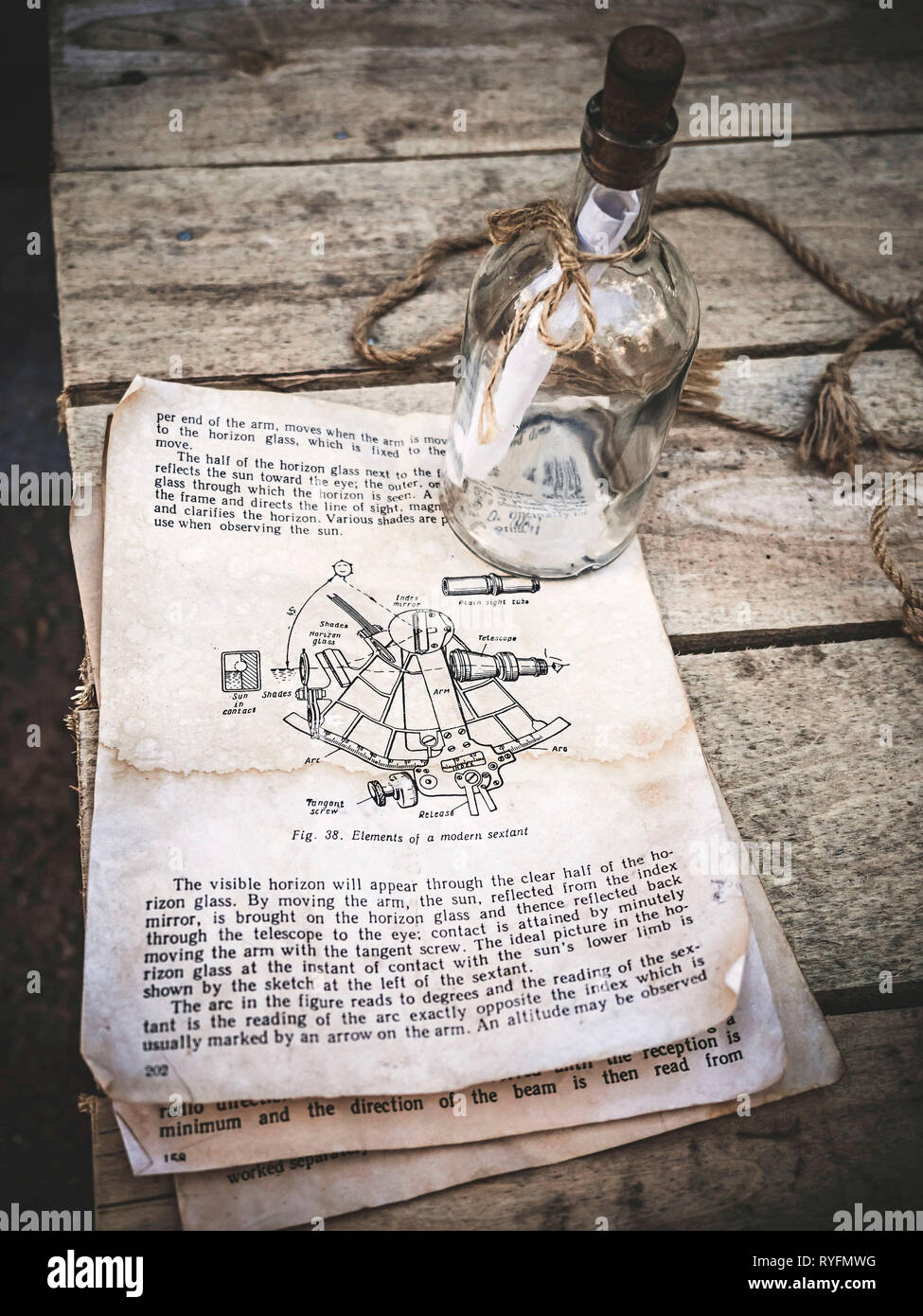 Vintage sextant hi-res stock photography and images - Alamy