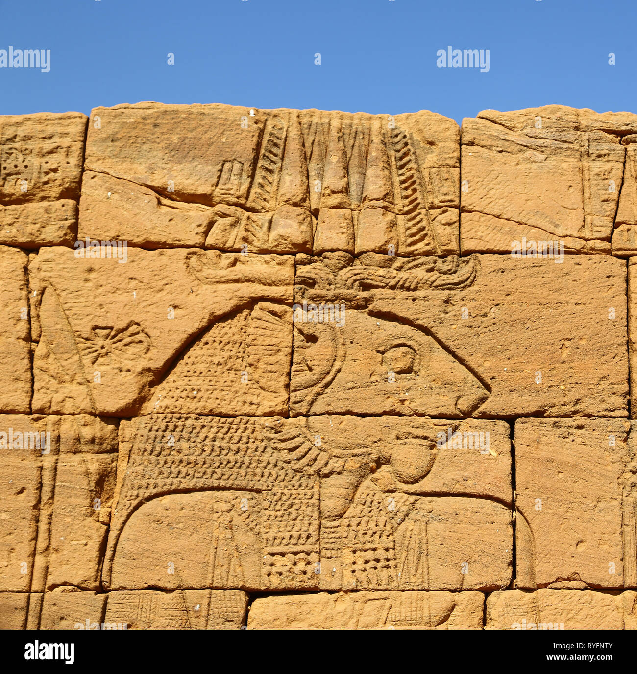 in africa sudan naqa the antique temple of the black pharaohs in the ...