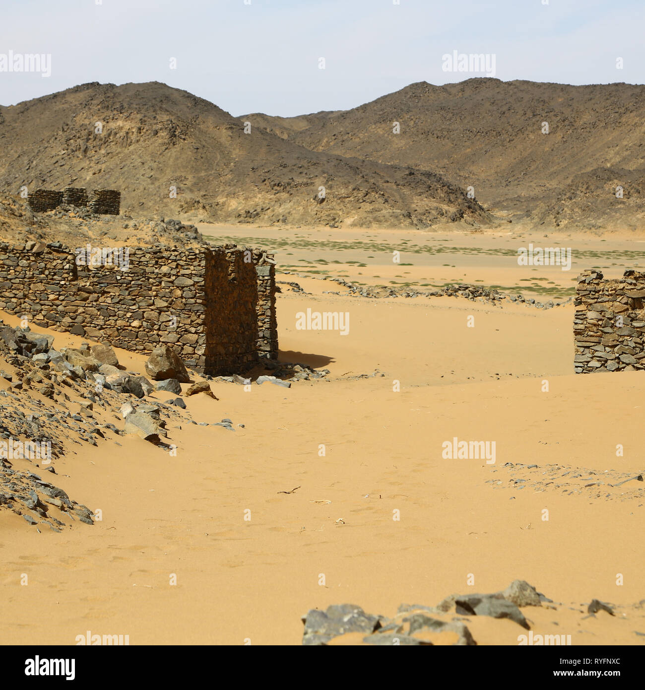 in africa sudan fort murrat ruins in the antique city of the nubians ...