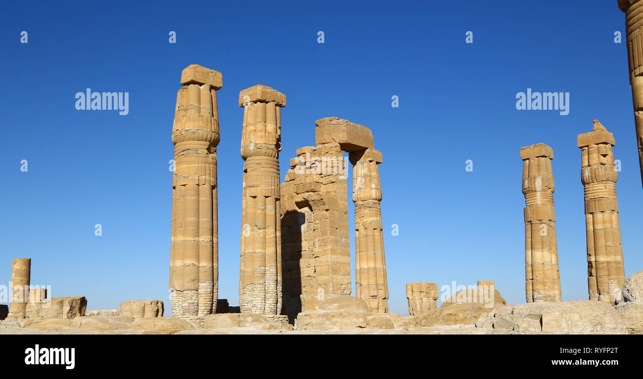 in africa sudan soleb the antique temple of the black pharaohs in the ...