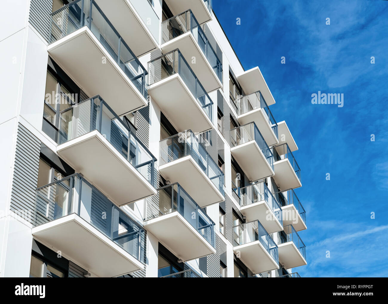 White color Apartment house and home residential building complex real ...