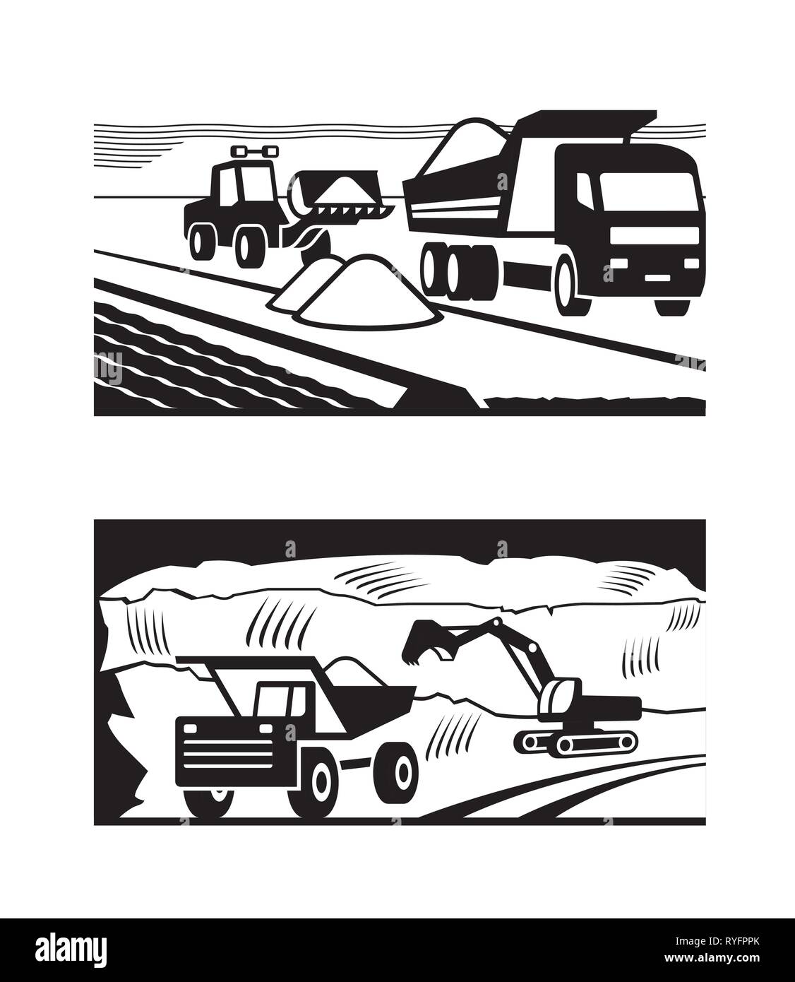 Salt sea rock Stock Vector Images - Alamy