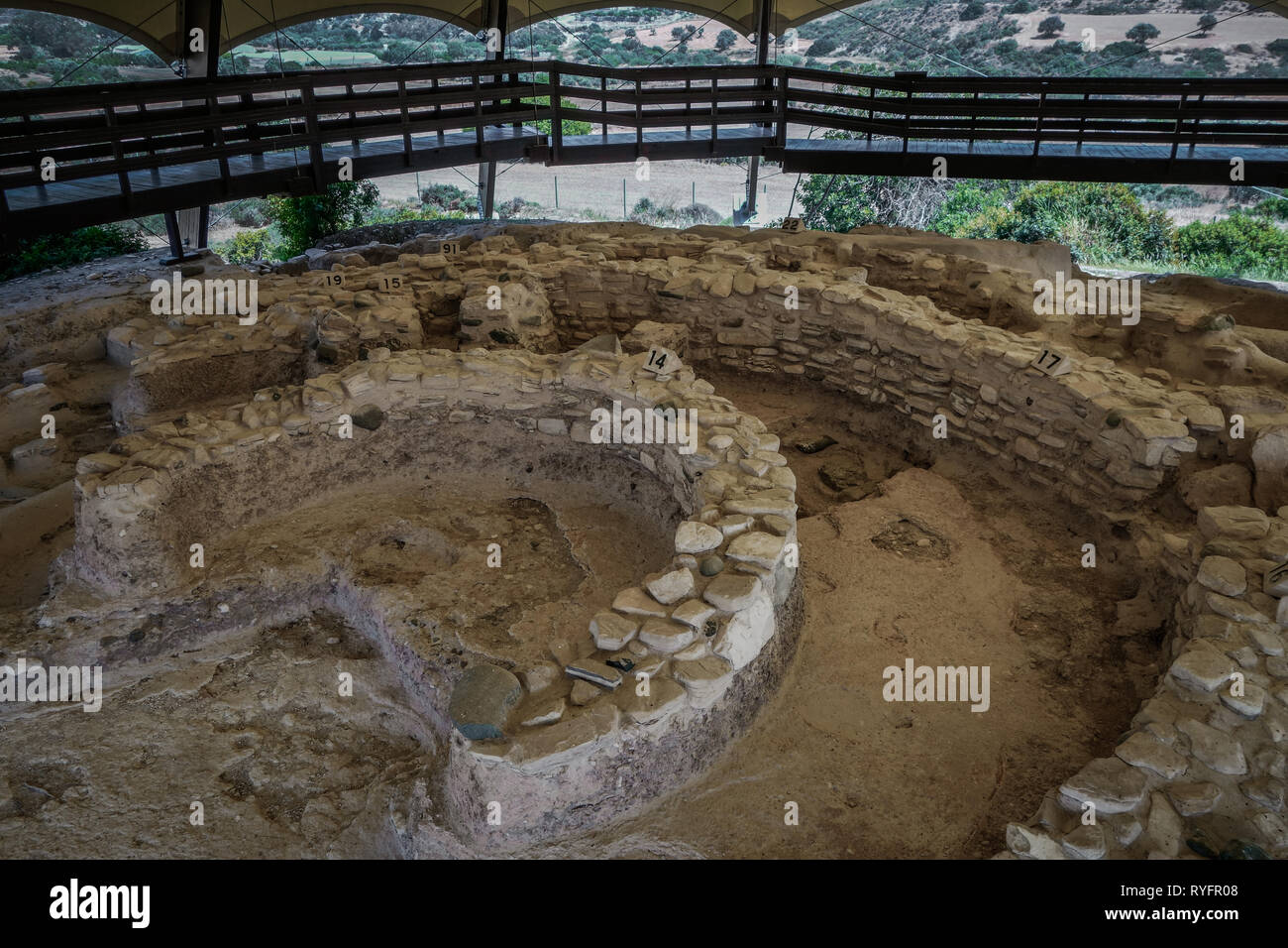 The ancient habitation of the Neolithic Stock Photo - Alamy