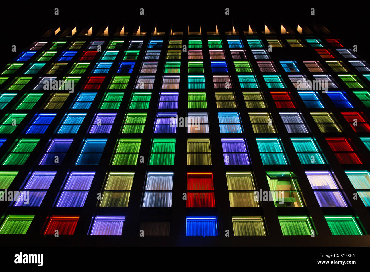 Resort Window Lights Buildings