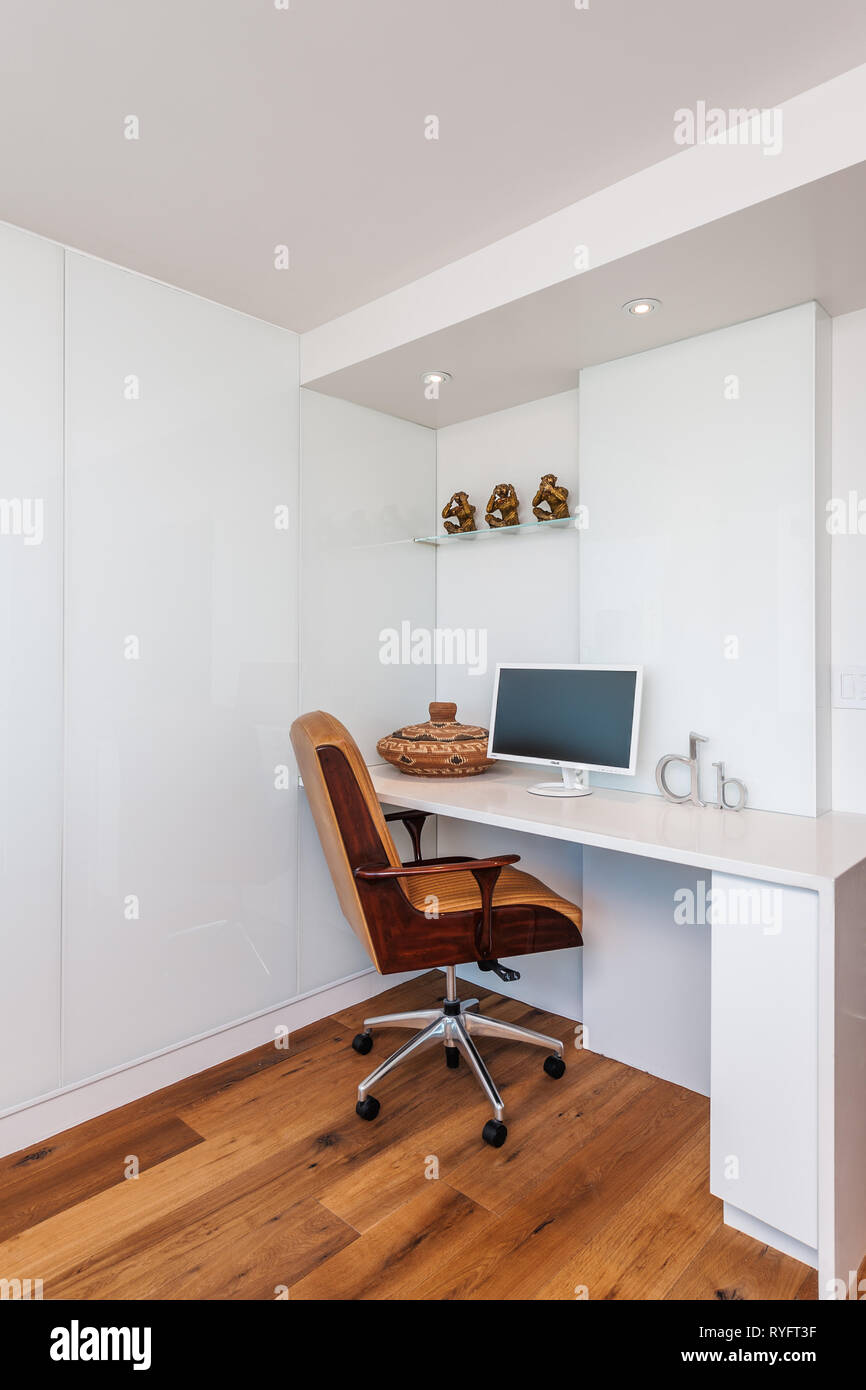 Interior of designer condominium in the Streeterville neighborhood ...
