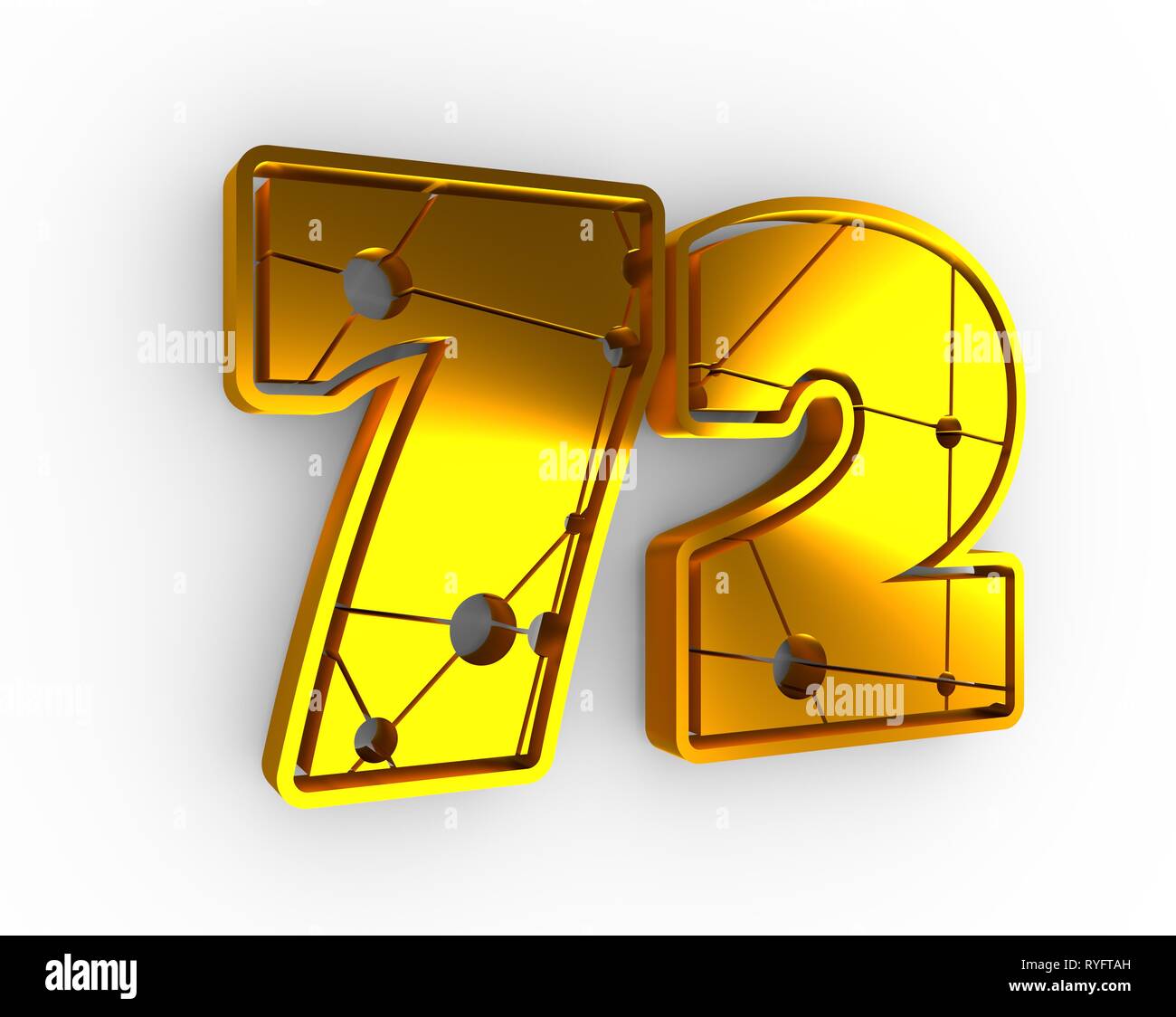 72 number illustration Stock Photo - Alamy