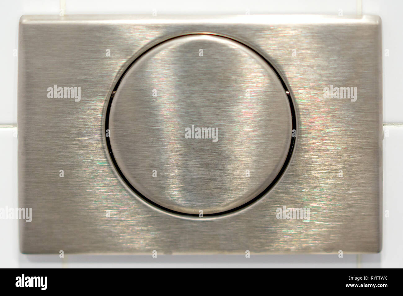 toilet flush knob Stock Photo - Alamy