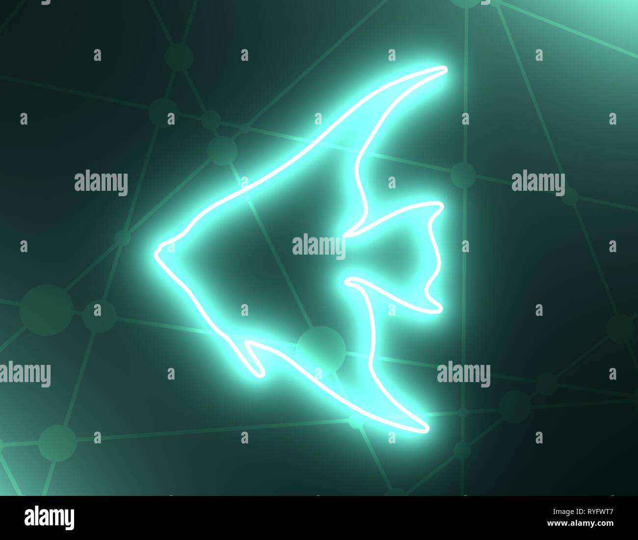 Sea life line icon Stock Photo - Alamy