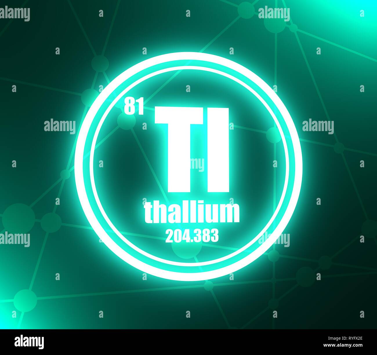 Thallium chemical element Stock Photo - Alamy
