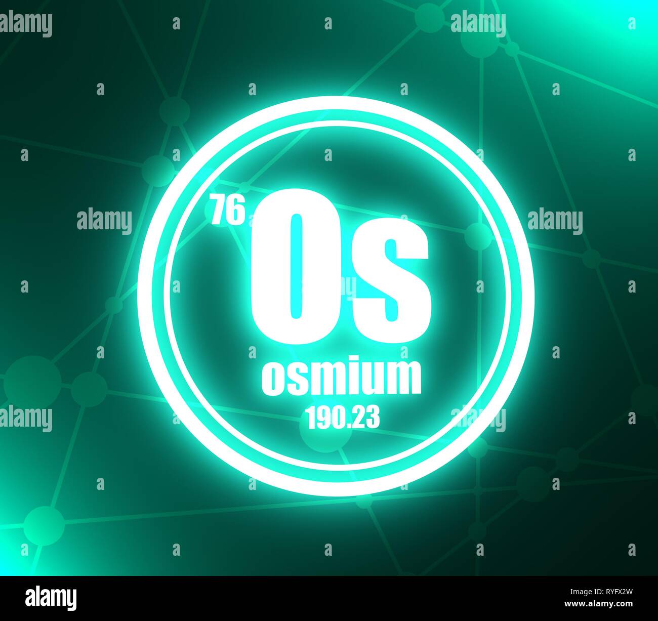 Osmium atom hi-res stock photography and images - Alamy