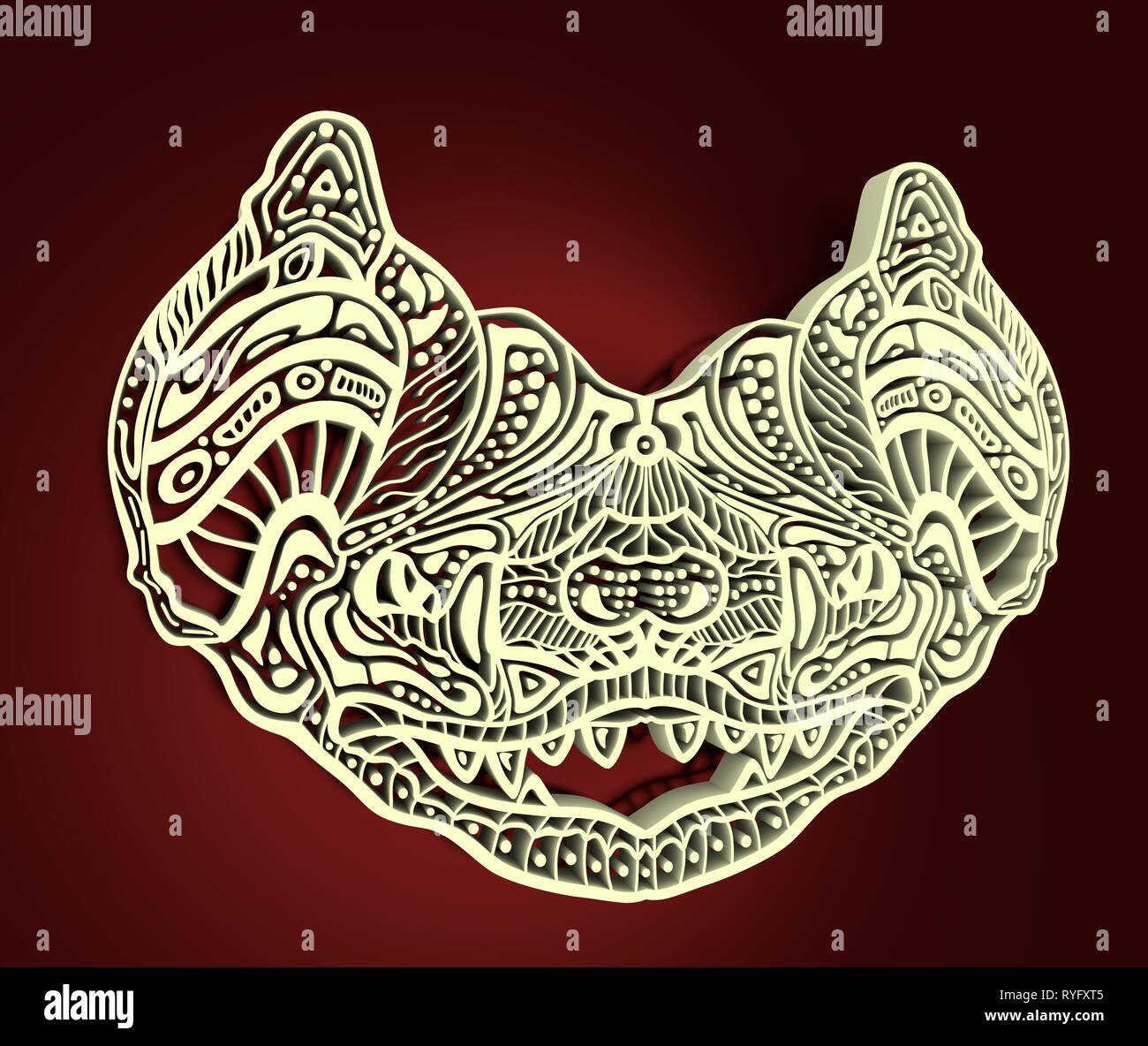 Illustration of a Vampire bat Stock Photo - Alamy