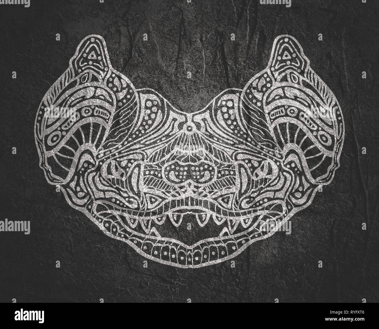 Illustration of a Vampire bat Stock Photo - Alamy