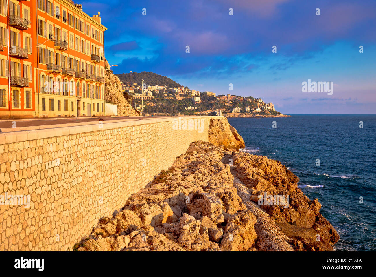 Nice france waterfront aerial hi-res stock photography and images - Alamy