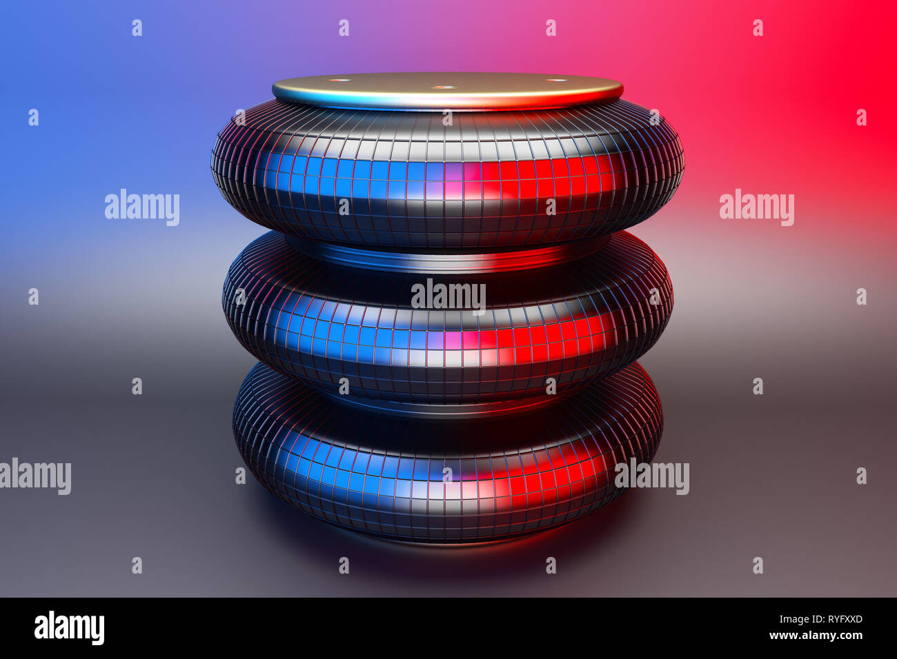 3D rendering. Trucks air spring, New auto parts, spare parts for heavy ...