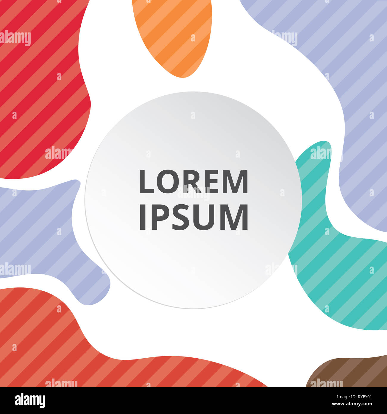 banner template advertisement with fluid shape and circle shape ...