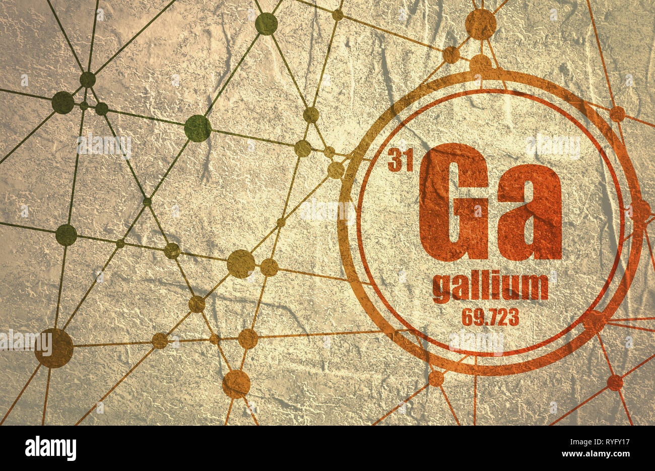 Gallium chemical element Stock Photo - Alamy