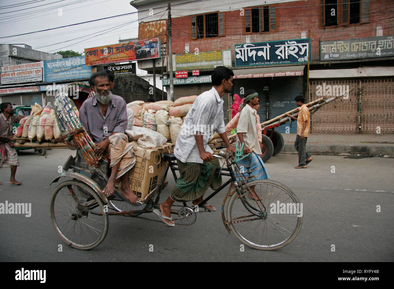 BANGLADESH Cycle rickshaw, Dhaka photo by Sean Sprague Stock Photo - Alamy
