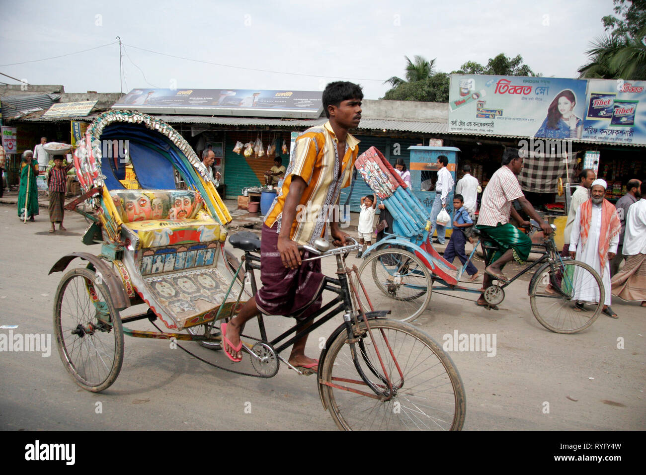 BANGLADESH Cycle rickshaw, Dhaka photo by Sean Sprague Stock Photo - Alamy