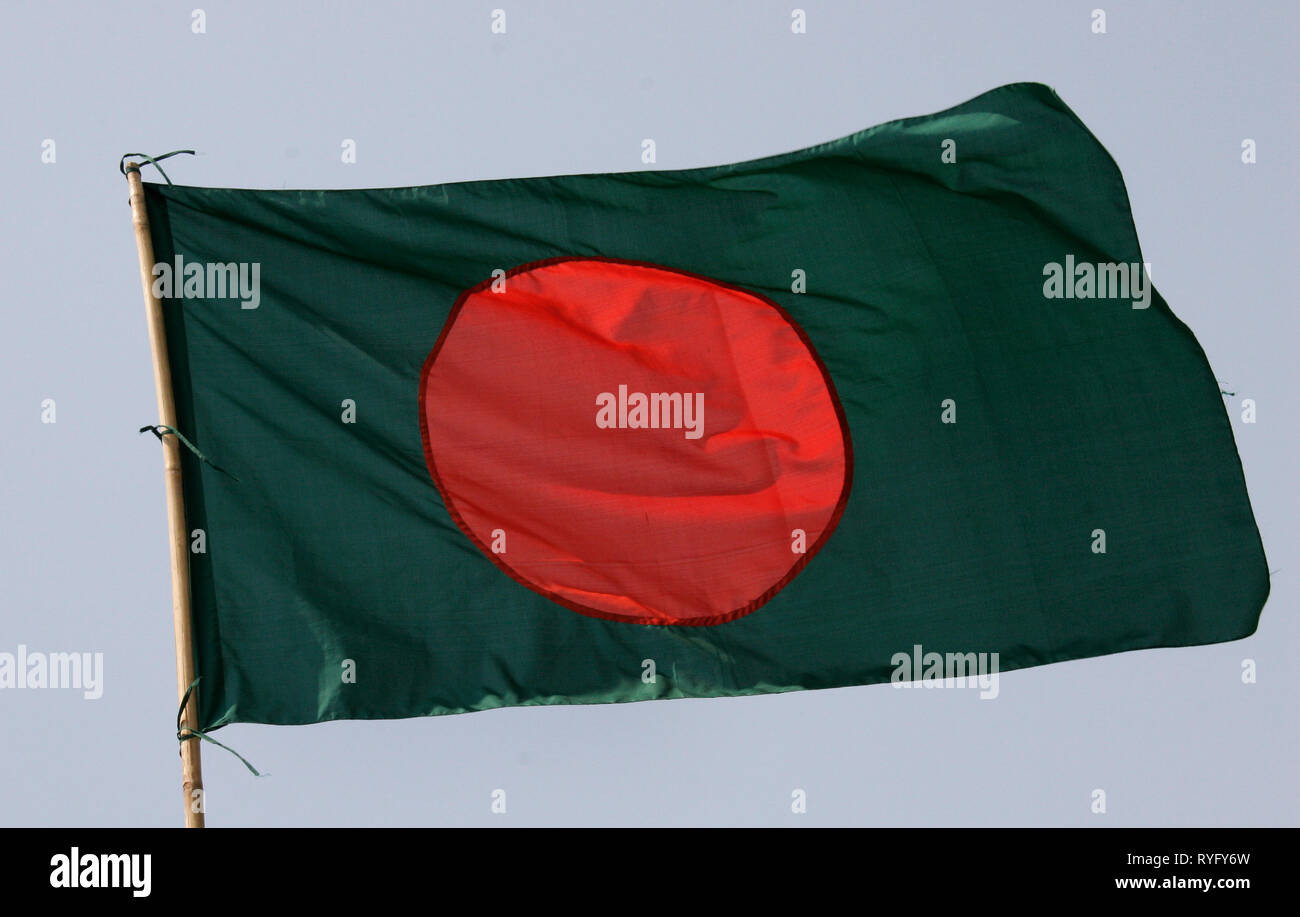 BANGLADESH National flag, Mymensingh photo by Sean Sprague Stock Photo ...