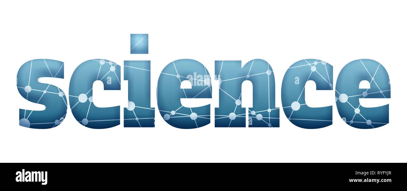 Word Science Lettering Stock Photo - Alamy