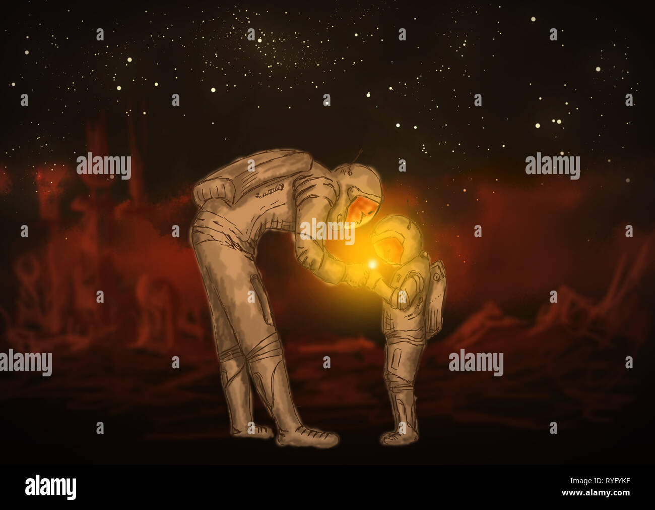 Future family concept Stock Photo - Alamy