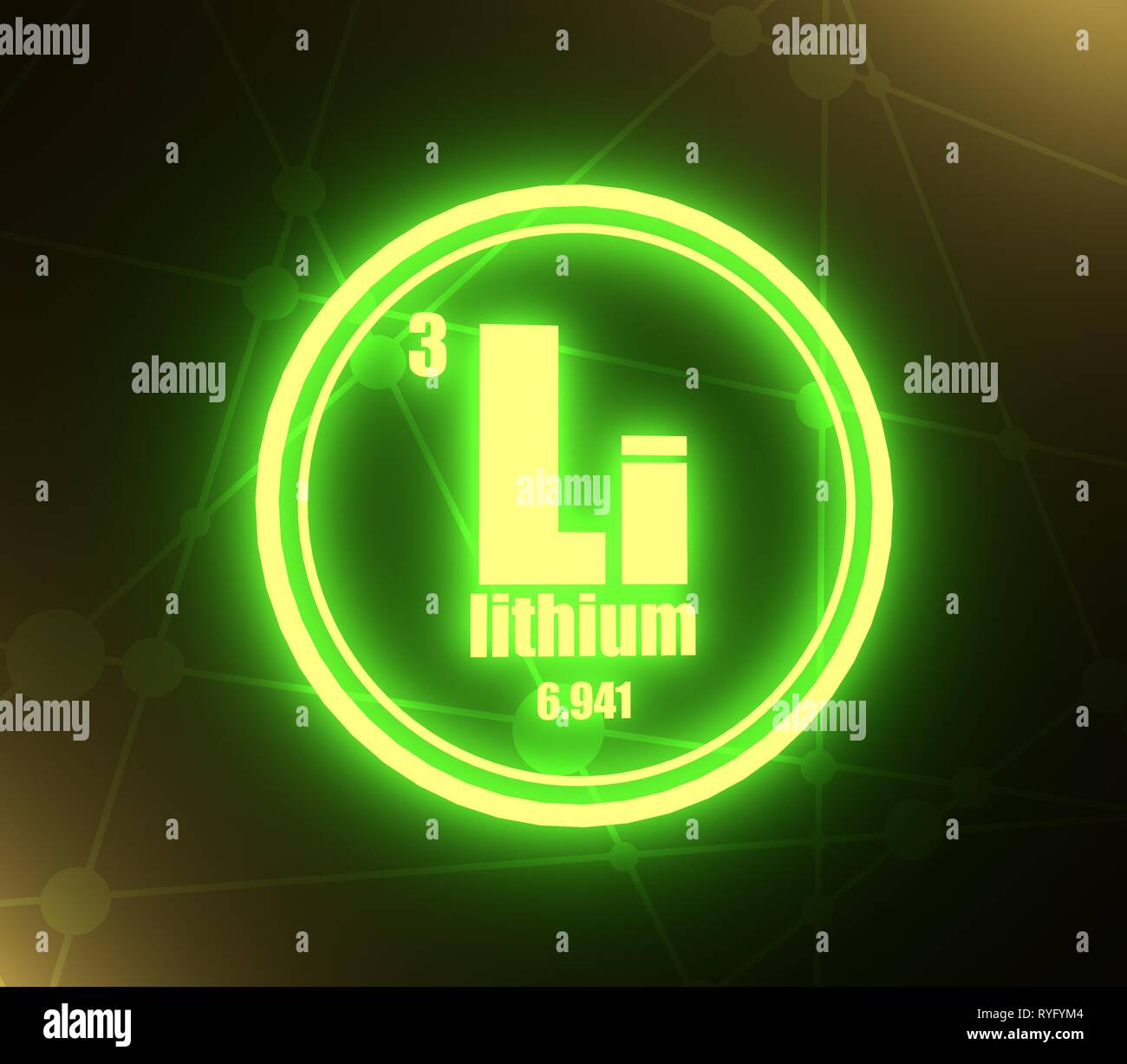 Lithium atom structure hi-res stock photography and images - Alamy