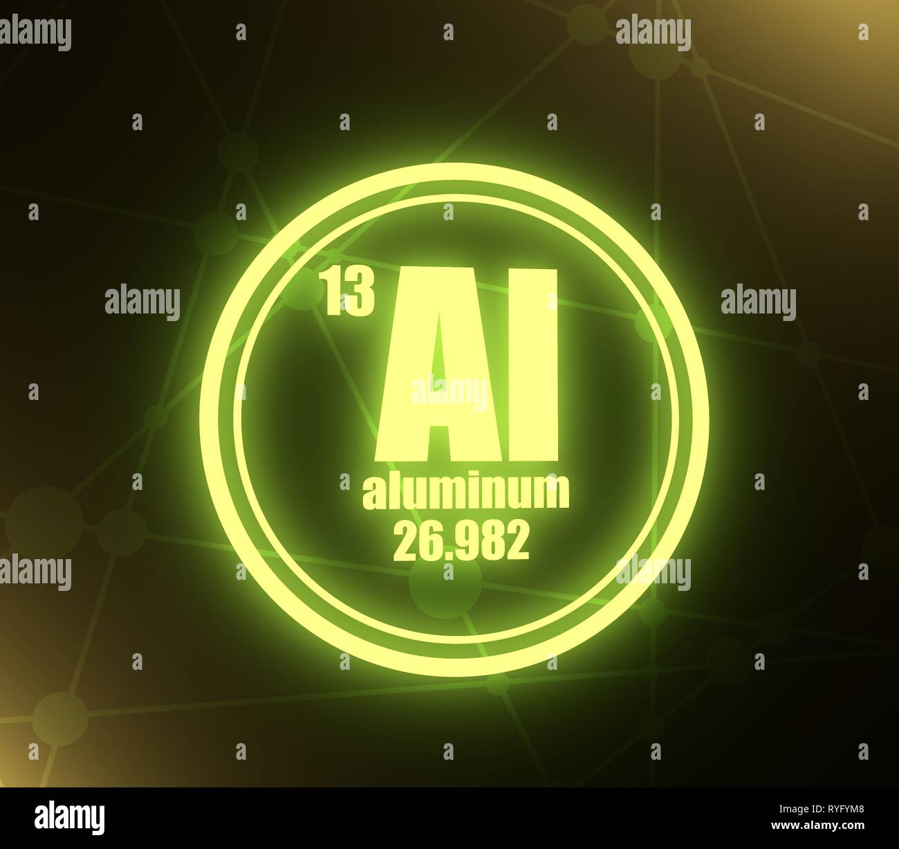 Aluminum chemical element Stock Photo - Alamy