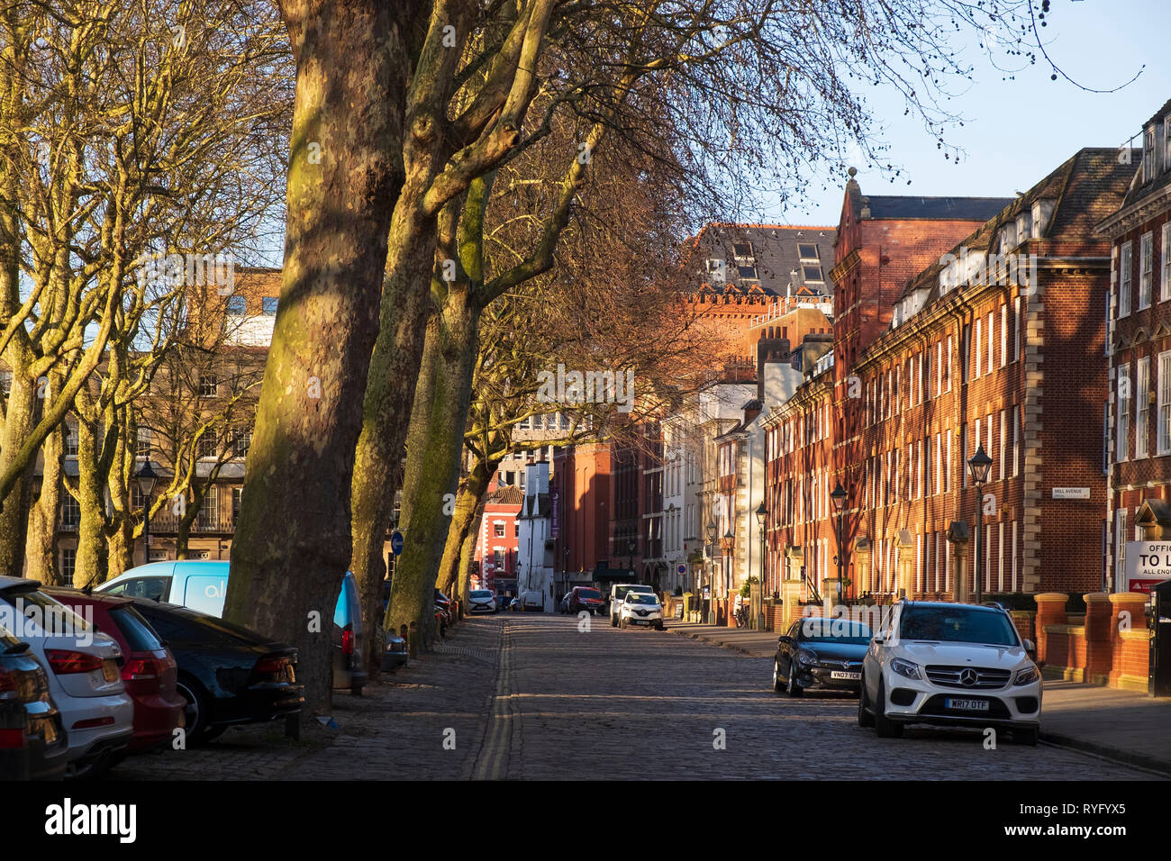 Georgian architecture of Queen Square, Bristol Stock Photo - Alamy