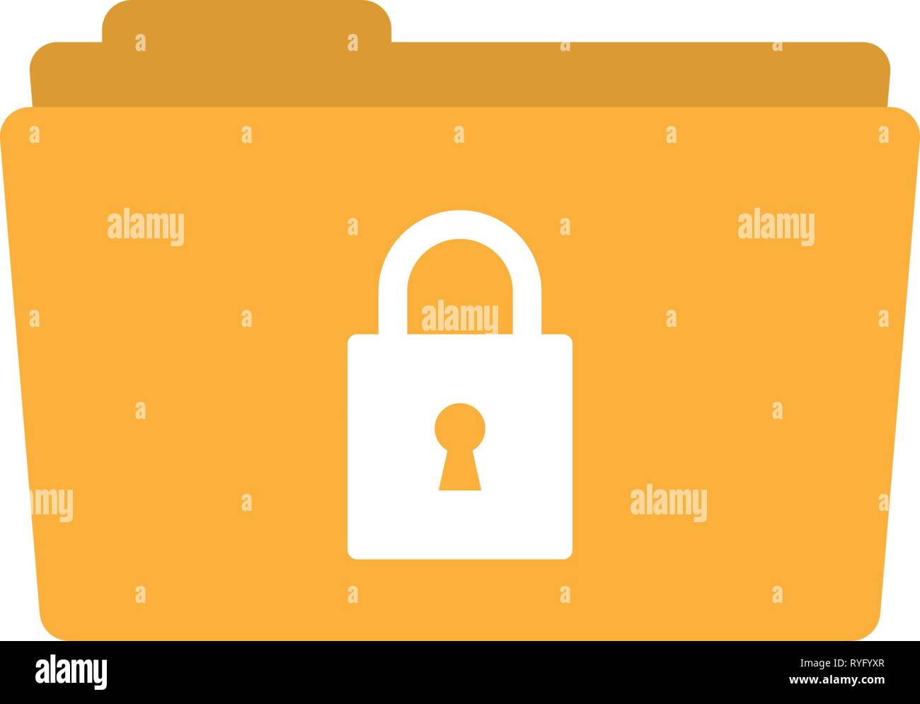Locked folder sign hi-res stock photography and images - Alamy