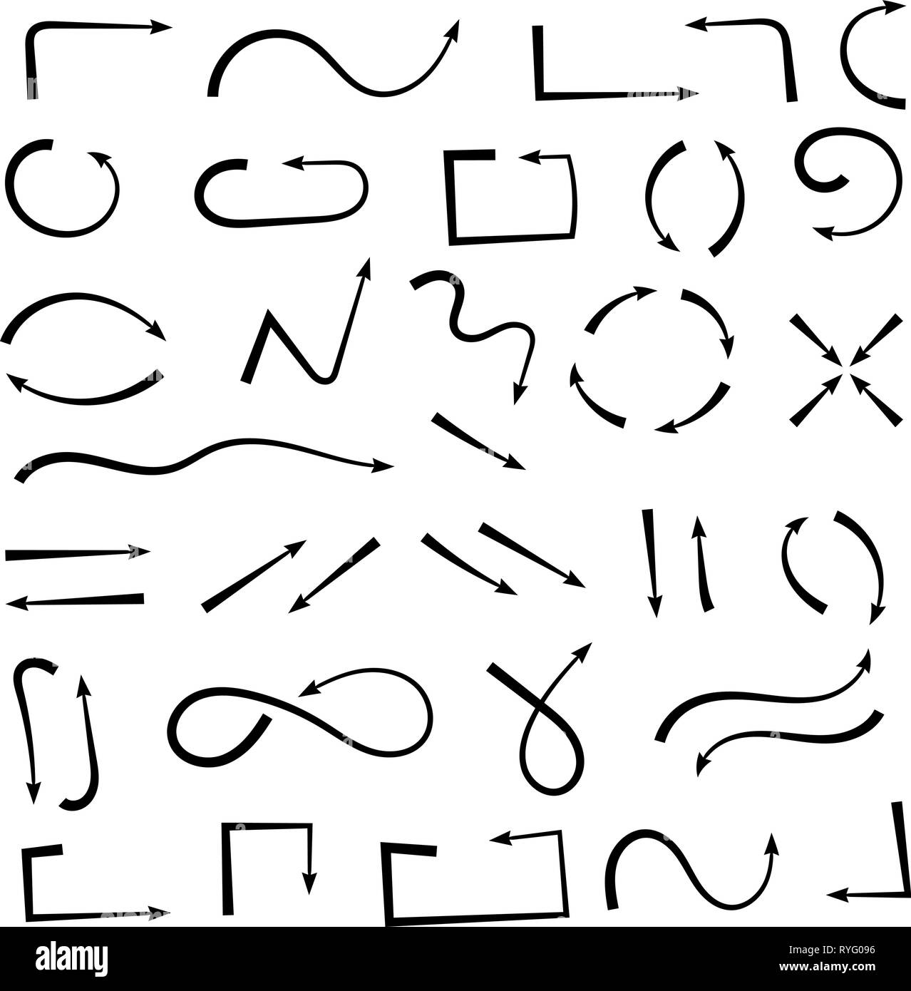 Cartoon arrows hi-res stock photography and images - Alamy
