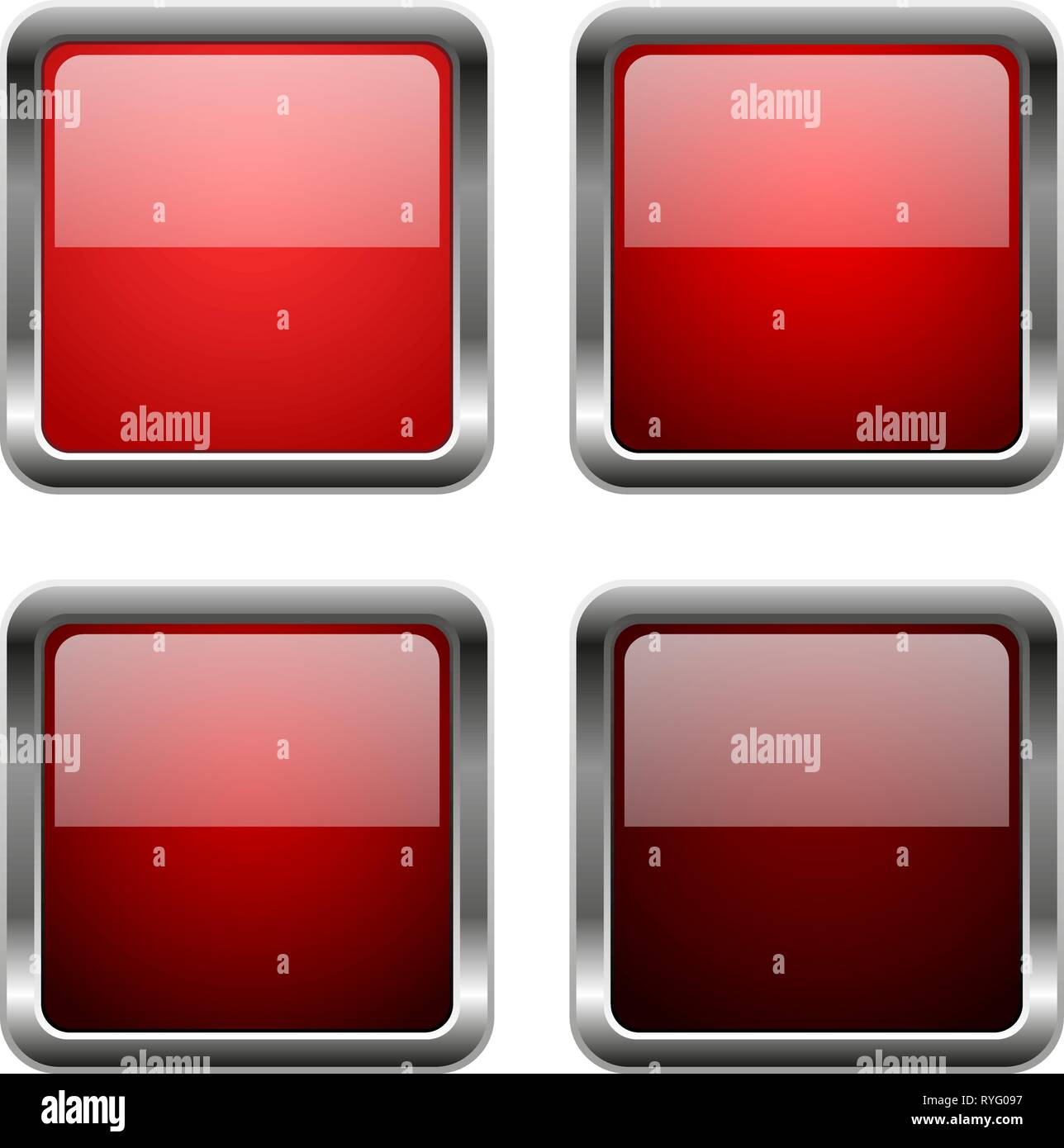 3d vector red square Stock Vector Images - Alamy
