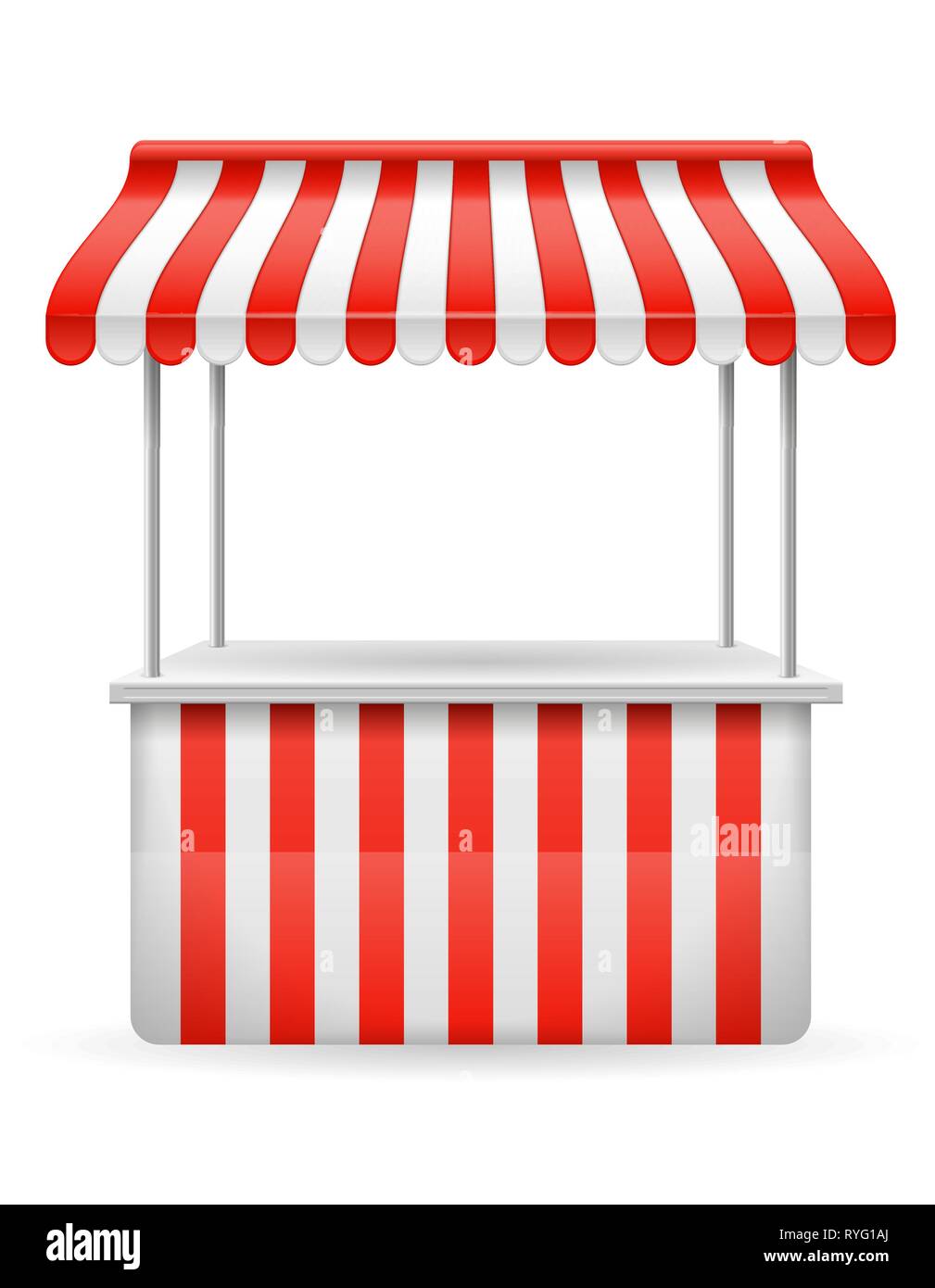 street food stall vector illustration isolated on white background ...