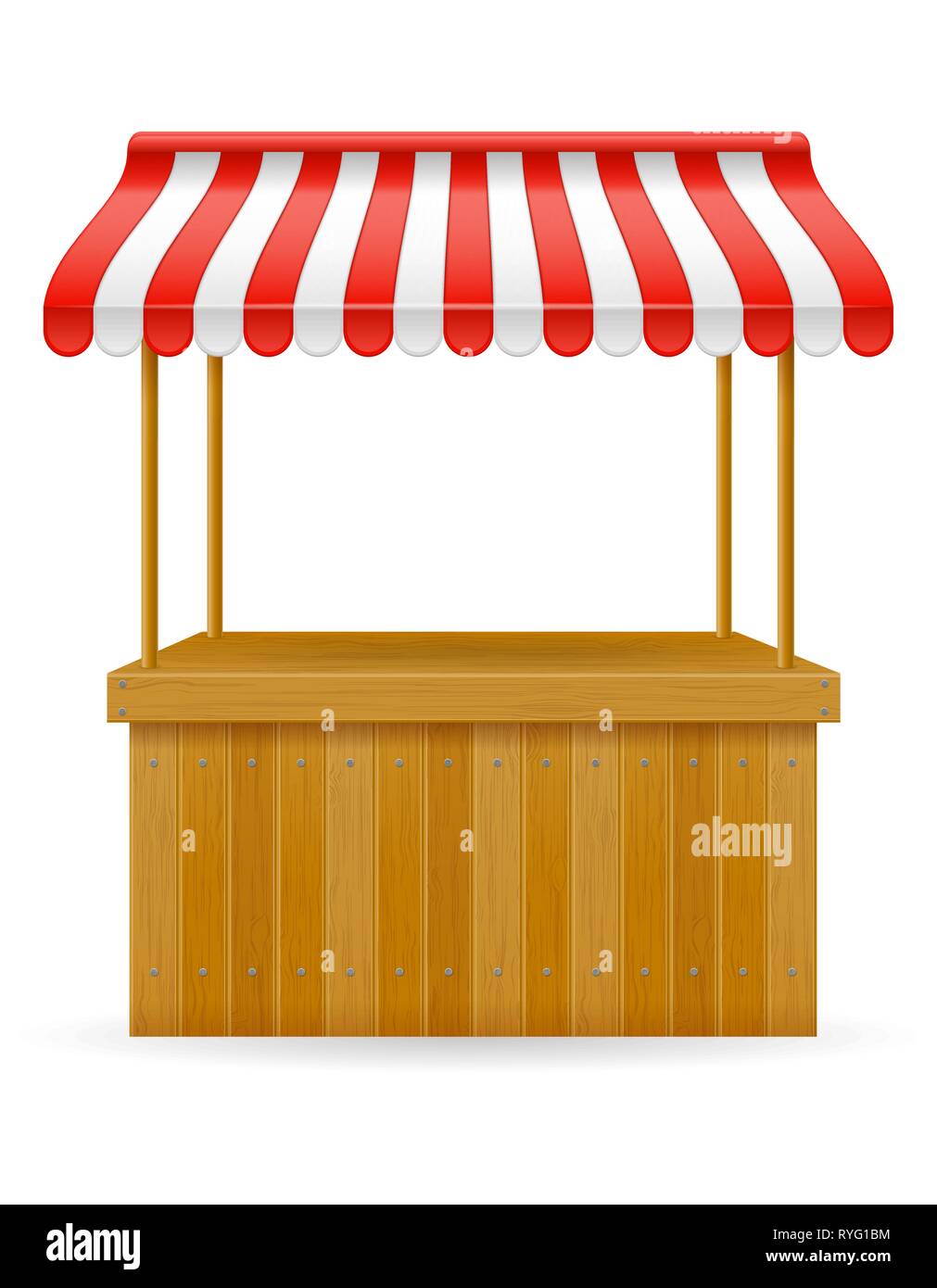 street food stall vector illustration isolated on white background ...