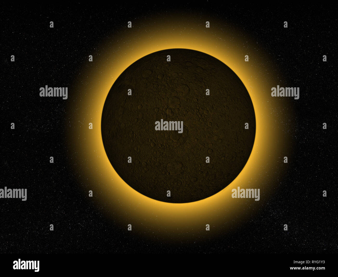 3d solar eclipse hi-res stock photography and images - Alamy