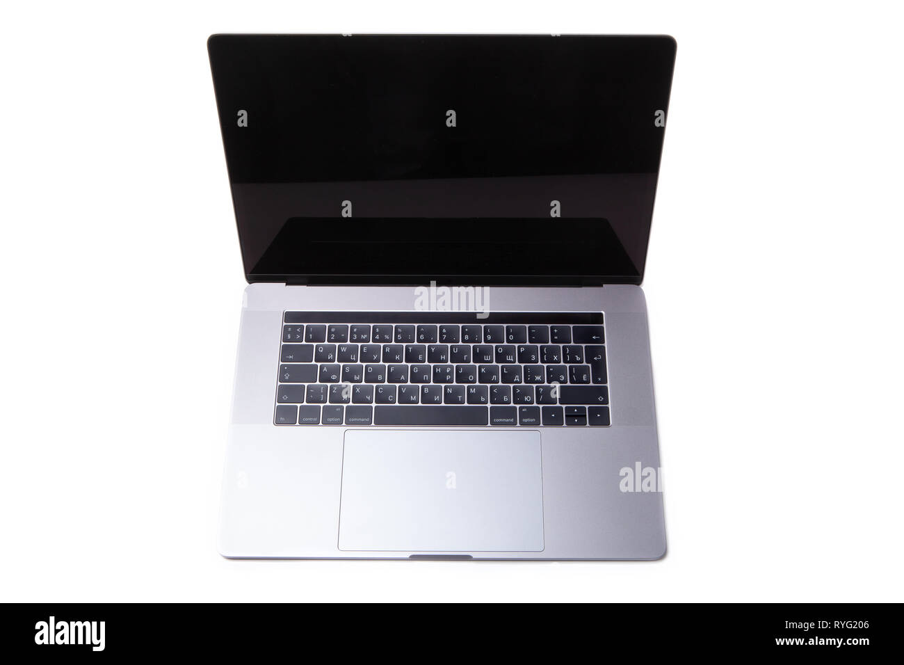 slim modern laptop isolated on white background.high quality Stock ...