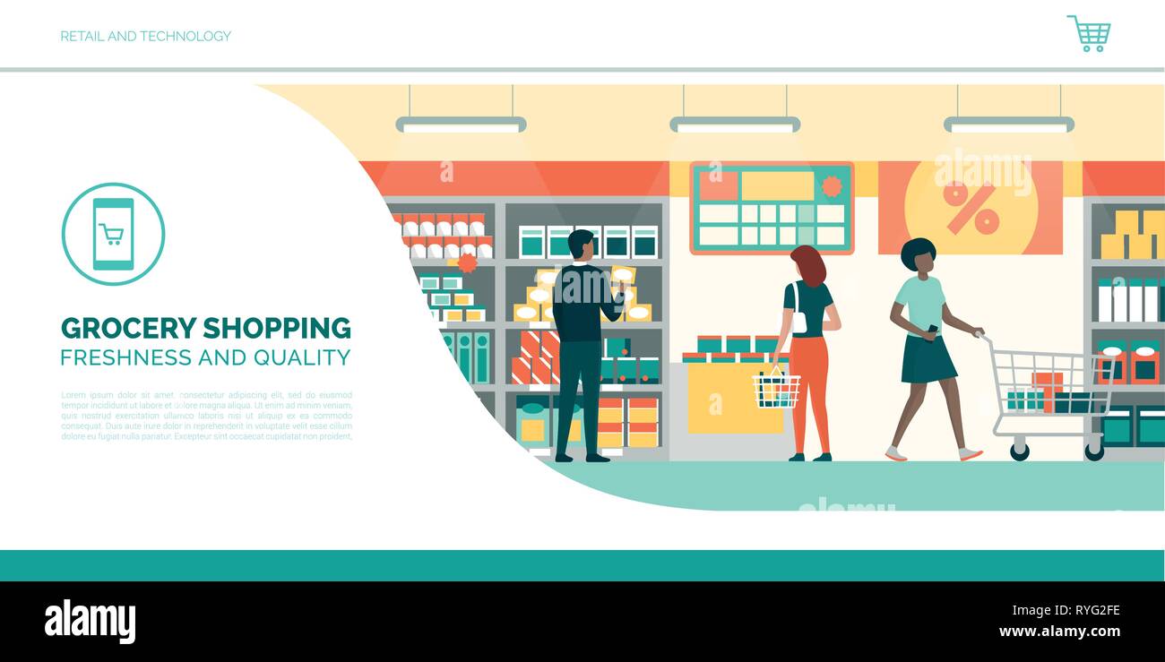 Shopping mall vector vectors hi-res stock photography and images - Alamy