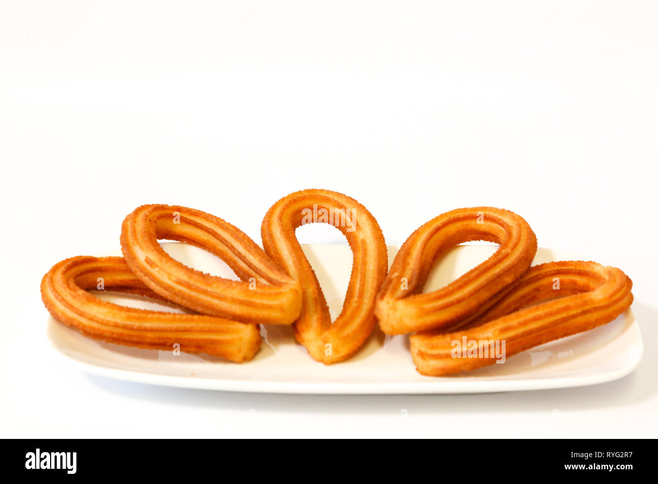 Spanish dessert churros served hi-res stock photography and images - Alamy
