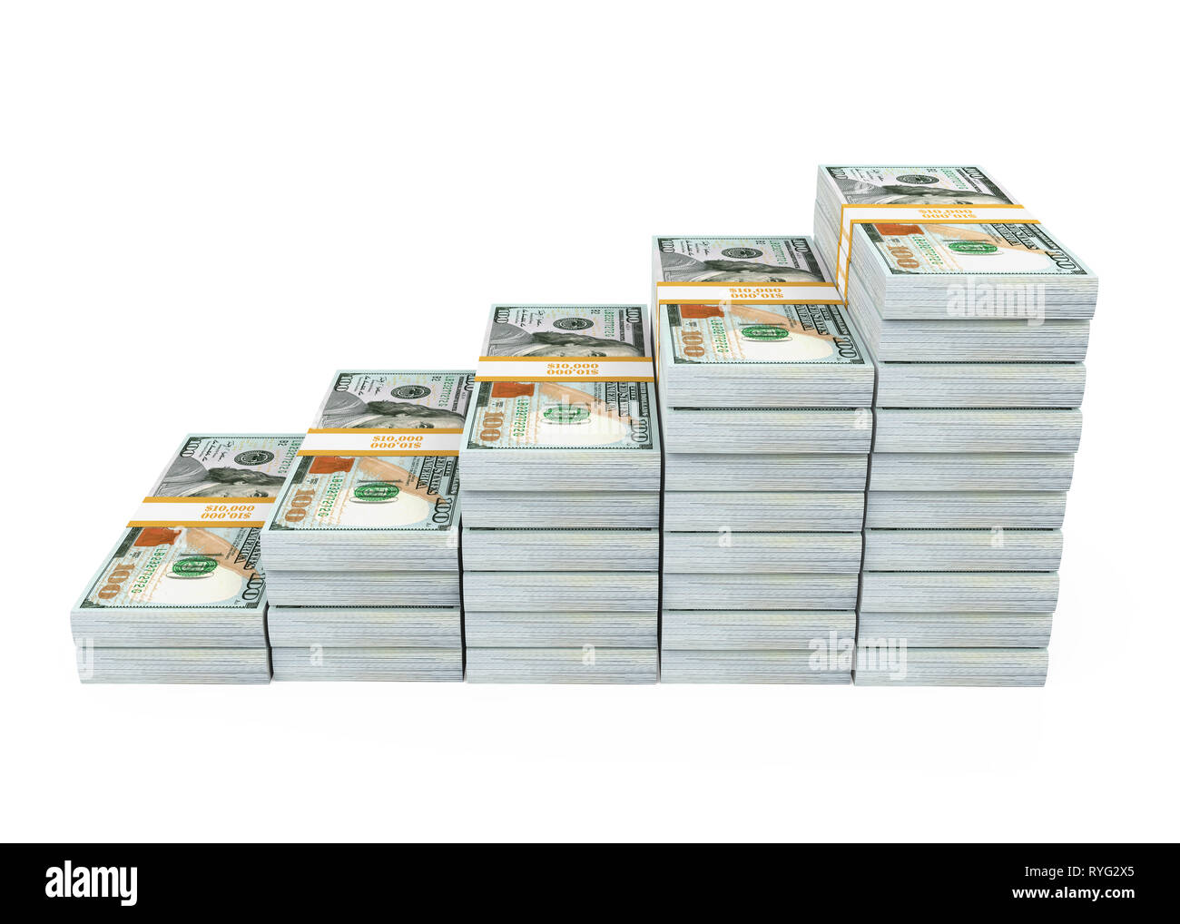 Stack dollar graph hi-res stock photography and images - Alamy
