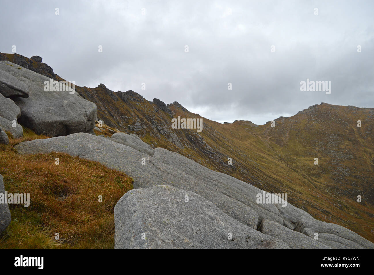 North Goatfell ridge Isle of Arran Stock Photo - Alamy