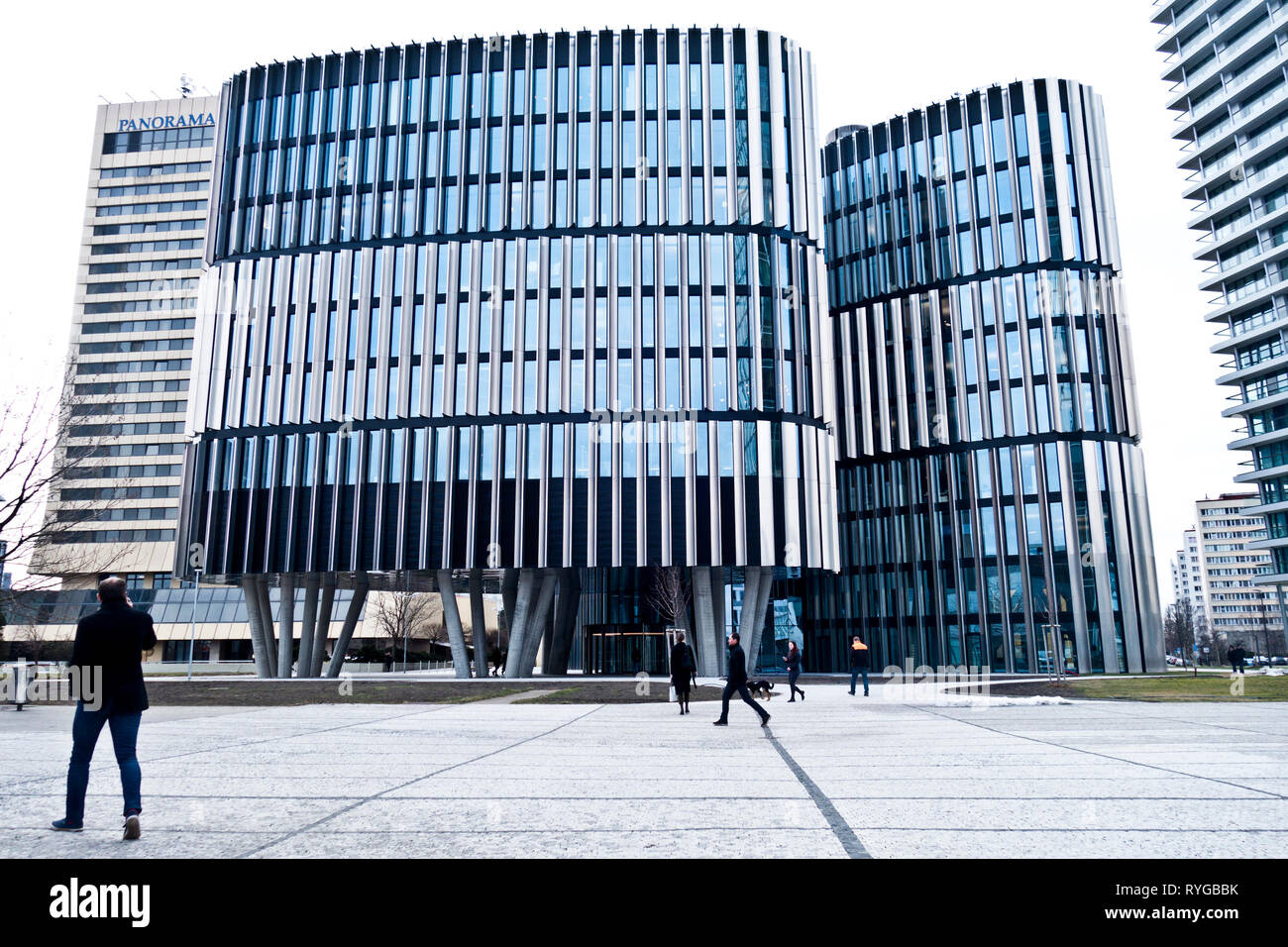 the new Main Point Pankrac office building in the Pankrác city ...