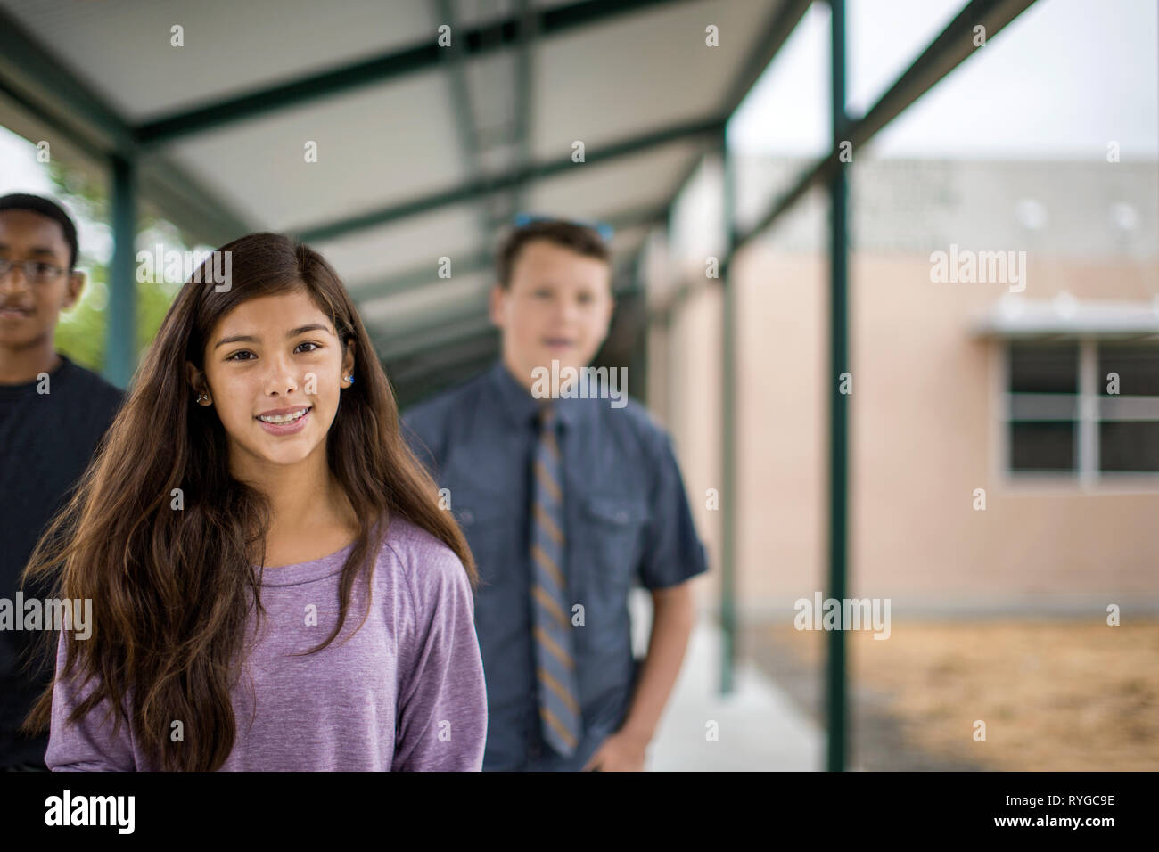 Friends walking together at high school Stock Photo - Alamy