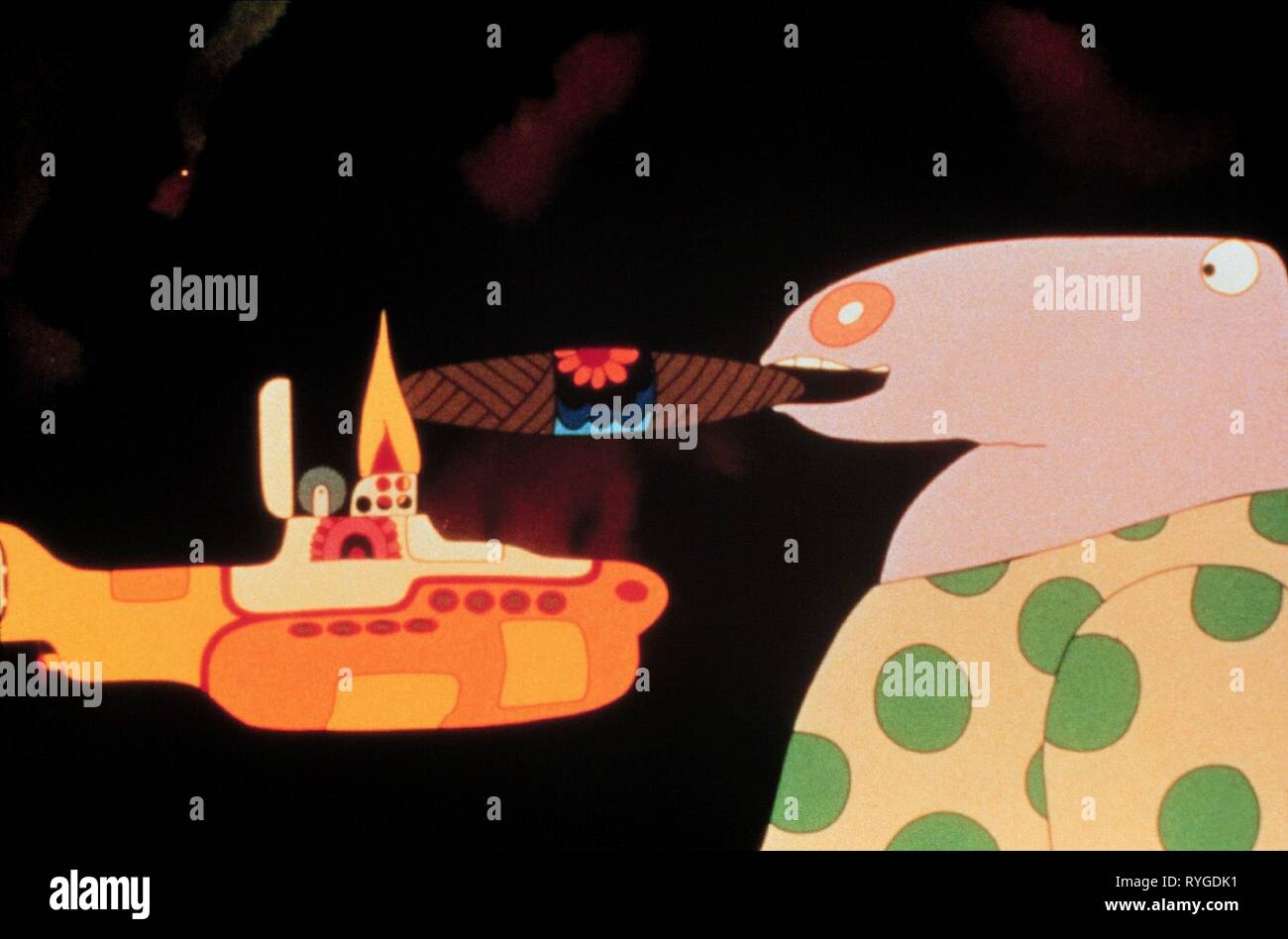 SUBMARINE, CARTOON, YELLOW SUBMARINE THE BEATLES, 1968 Stock Photo - Alamy