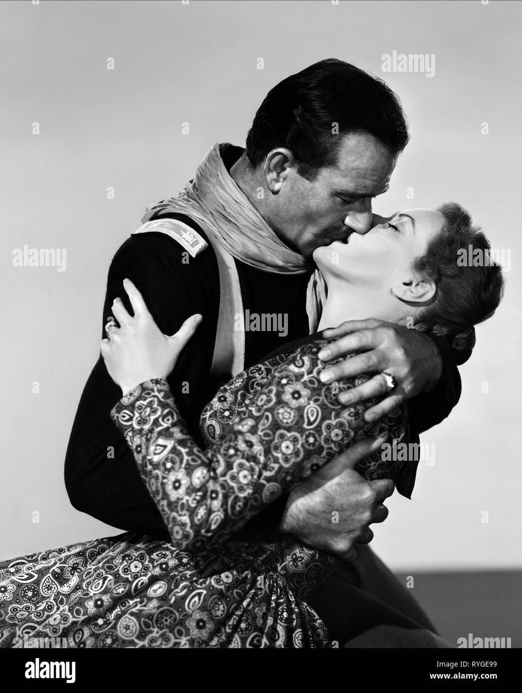 John wayne rio grande maureen Black and White Stock Photos & Images - Alamy