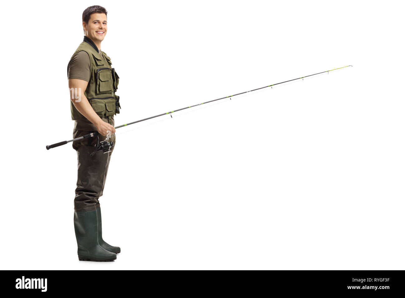 1 male angler Cut Out Stock Images & Pictures - Alamy