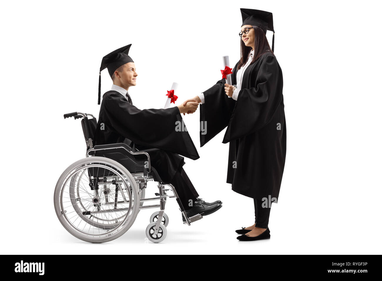 Female graduate disabled hi-res stock photography and images - Alamy